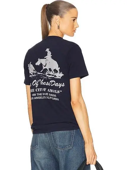 ONE OF THESE DAYS X Fwrd The City Of Angels Tee - Navy