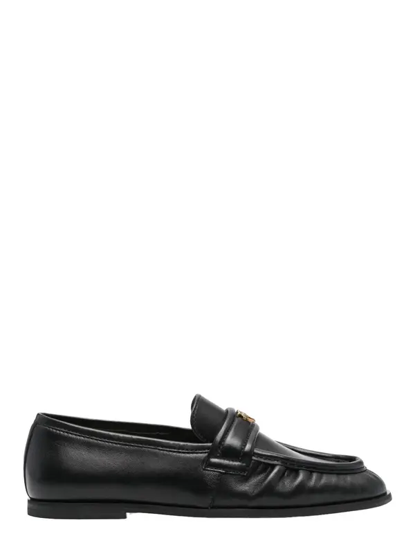 Pinko Logo-plaque Loafers - Black