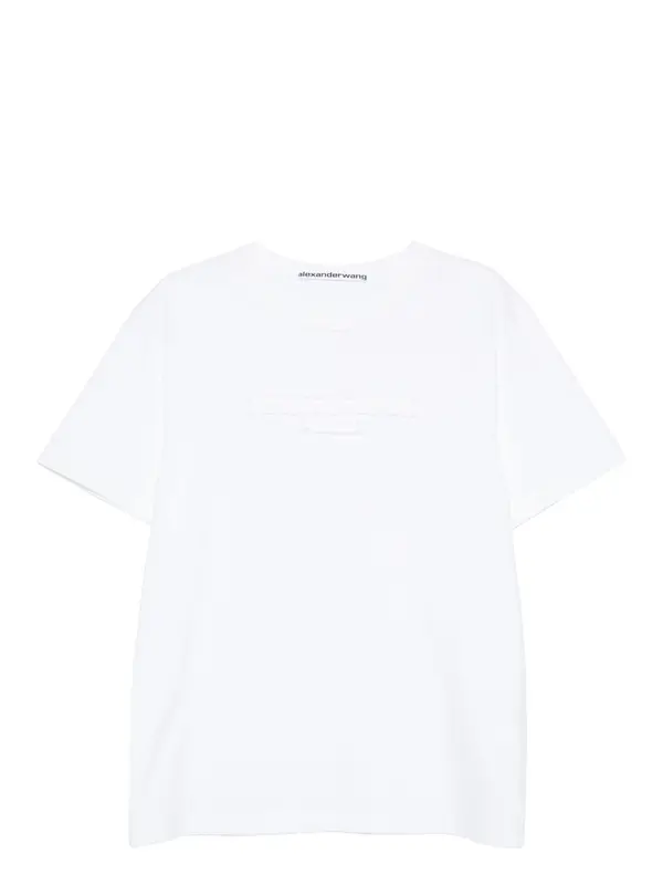 Alexander Wang Logo-embossed T-shirt - White
