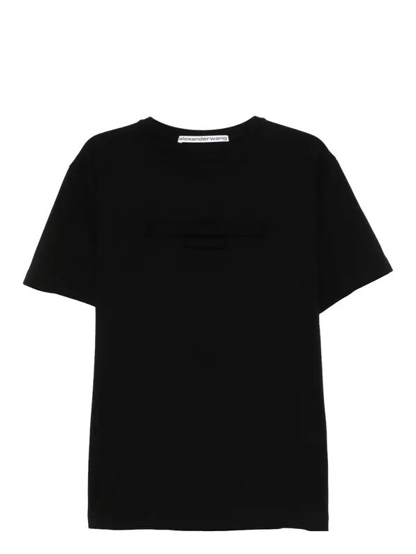 Alexander Wang Logo-embossed T-shirt - Black