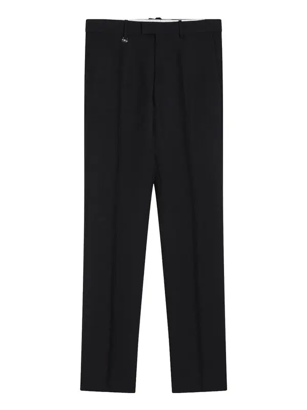 Burberry Wool Blend Trousers - Blue