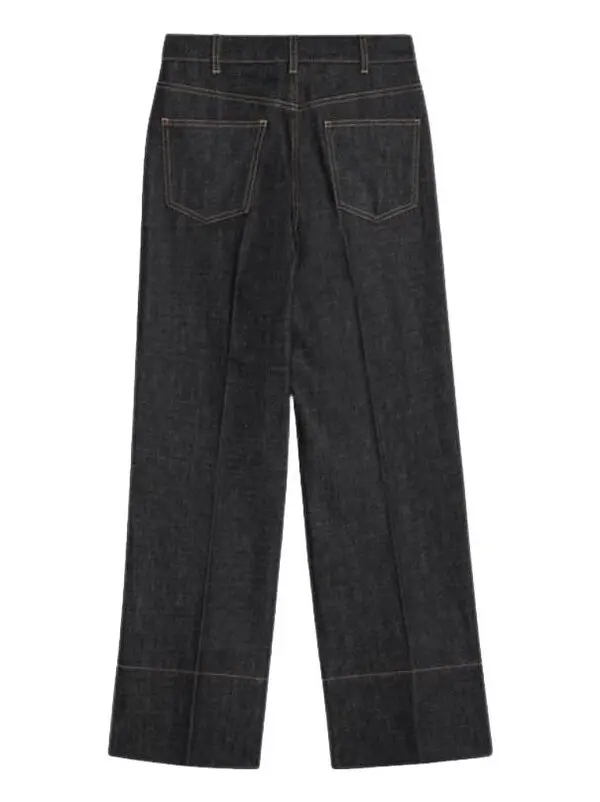 Givenchy Dark Wash Straight Leg Denim Jeans - Blue