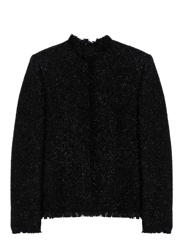 Givenchy Tweed And Lurex Jacket - Black