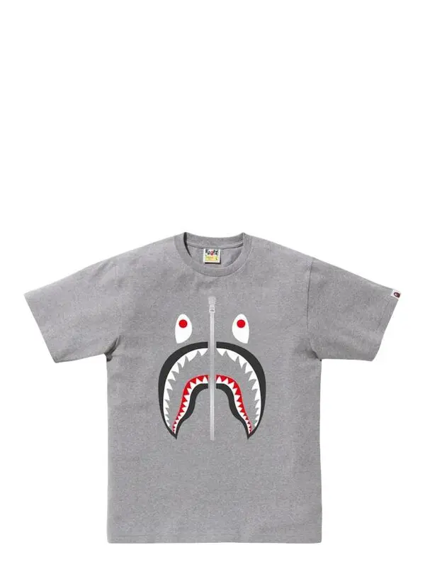 A BATHING APE Shark Tee Shirt - Gray