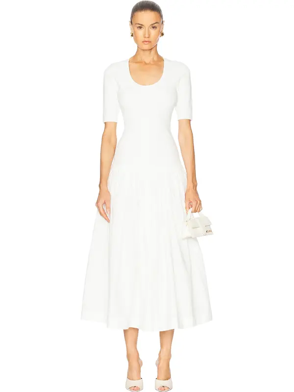 Simkhai Patton Midi Dress - White