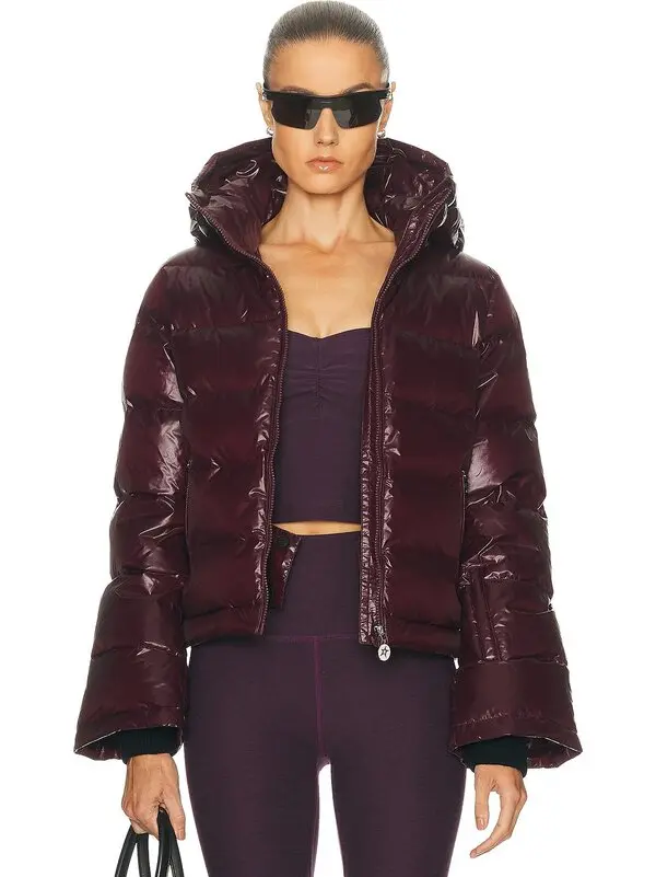 Perfect Moment Polar Flare Ski Jacket - Burgundy