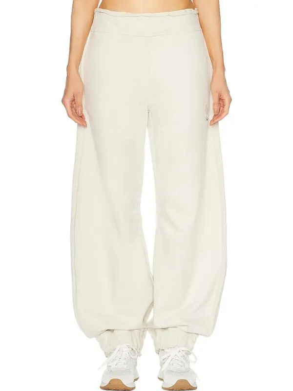 Moncler X Willow Smith Wide Leg Jogger - Cream