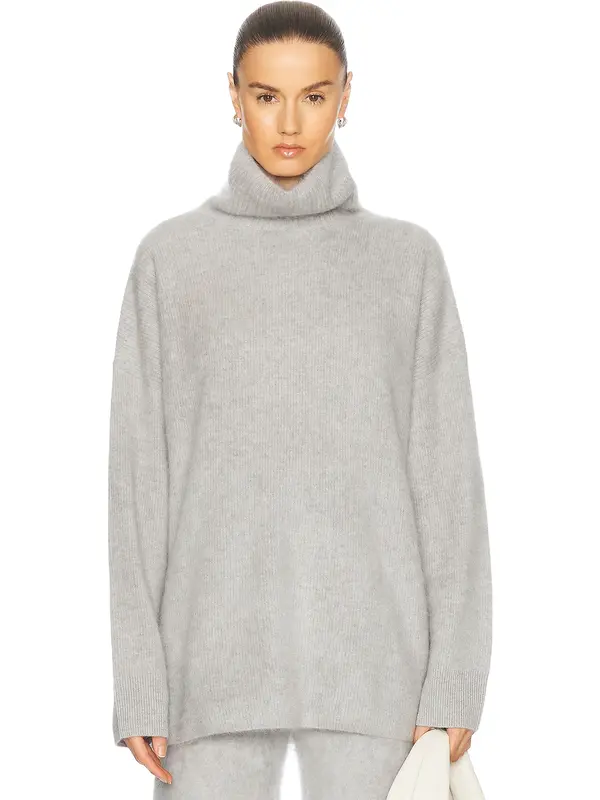 LISA YANG Teresa Cashmere Sweater - Cloudy Brushed