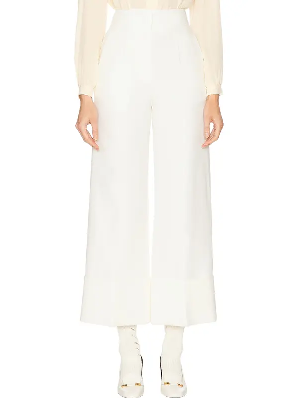 Valentino Garavani Crepe Couture Pant - Avorio