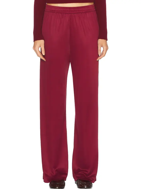 Enza Costa Liquid Jersey Resort Pant - Ruby
