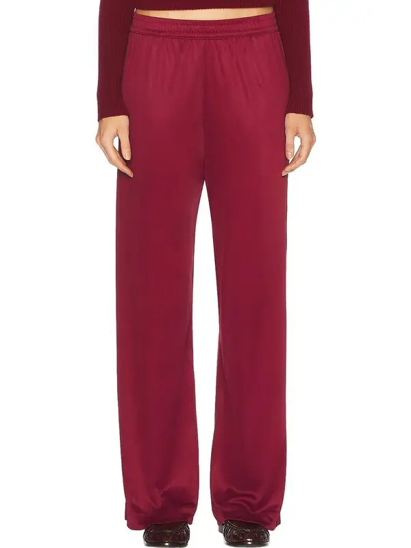 Enza Costa Liquid Jersey Resort Pant - Ruby