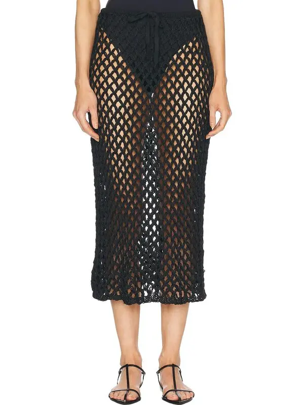 HAIGHT. Knit Moana Skirt - Black