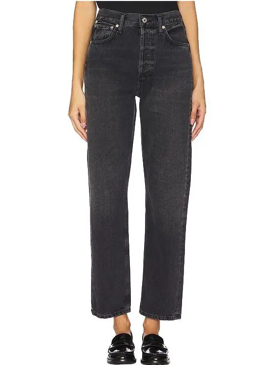 Citizens Of Humanity Blaine High Rise Straight Jeans - Black