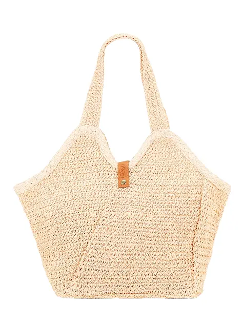 Seafolly Mirage Woven Raffia Tote - Cream