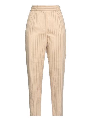 Maje Pants Size Cotton, Linen - Sand