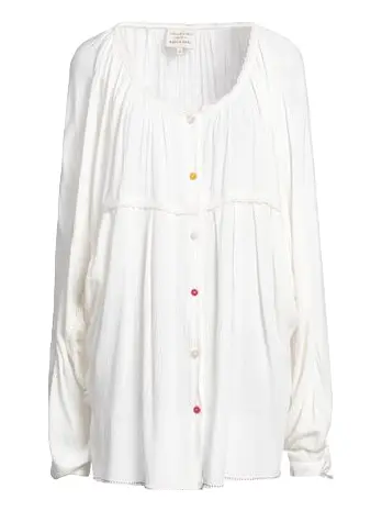 ALESSIA SANTI Embroidered Lace Shirt - White