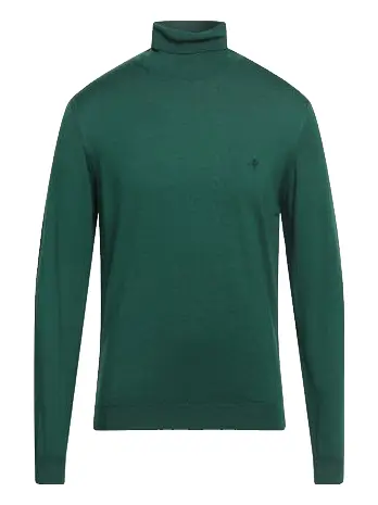 BROOKSFIELD Turtleneck Virgin Wool Sweater - Green