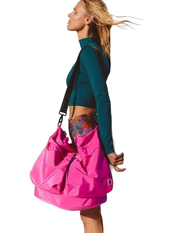 Free People Ego Boost Mega Bucket Bag - Fuchsia Flirt