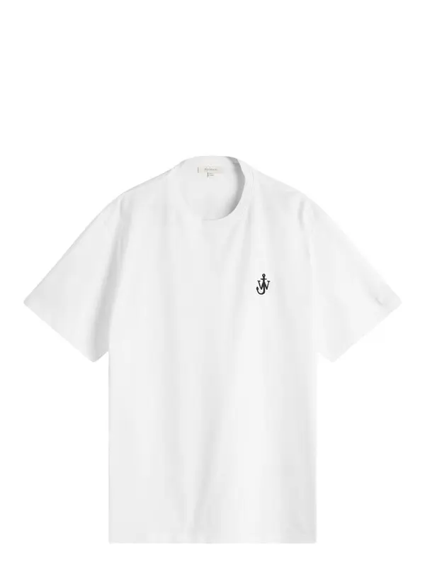 JW Anderson Jersey Anchor Embroidery T-shirt - White