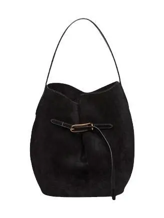 LIFFNER Belted Bucket Bag - Black