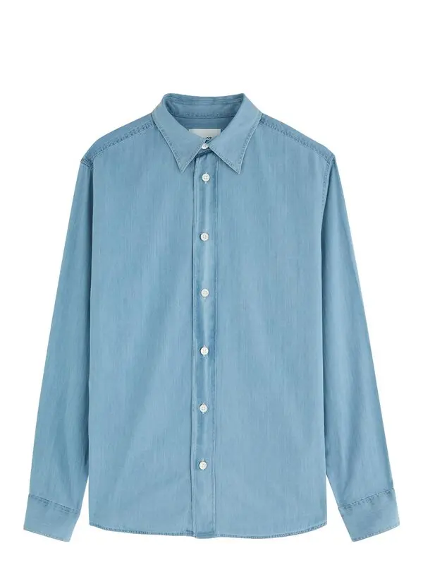 Nn07 Colby Chambray Shirt - Blue