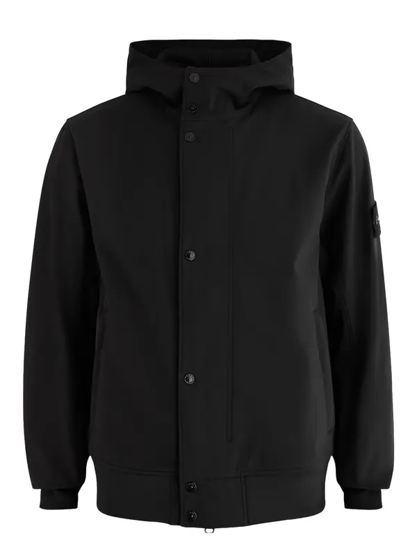 Stone Island Shell-r Hooded Bomber Jacket - Black