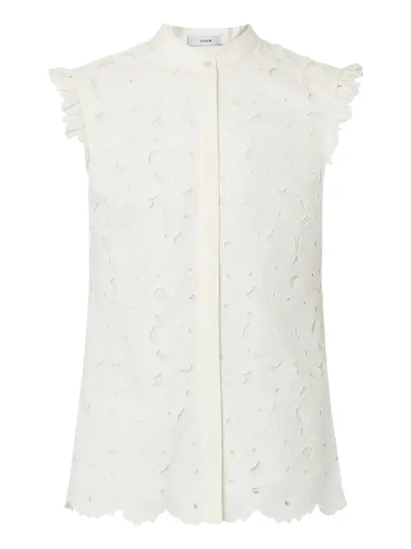 Erdem Ruffle-detailing Shirt - White