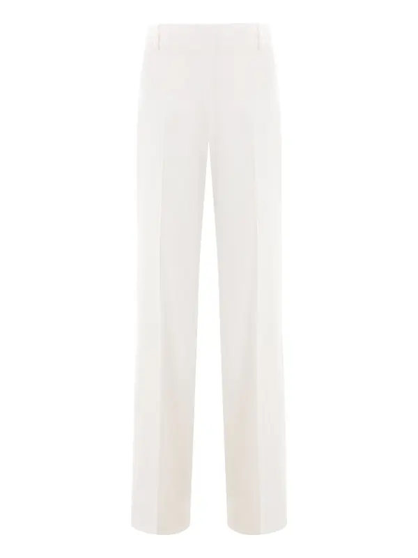 Ermanno Scervino Creased Palazzo Pants - White