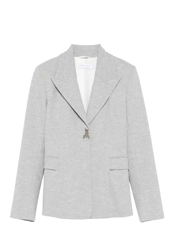 Patrizia Pepe Mélange-effect Blazer - Grey