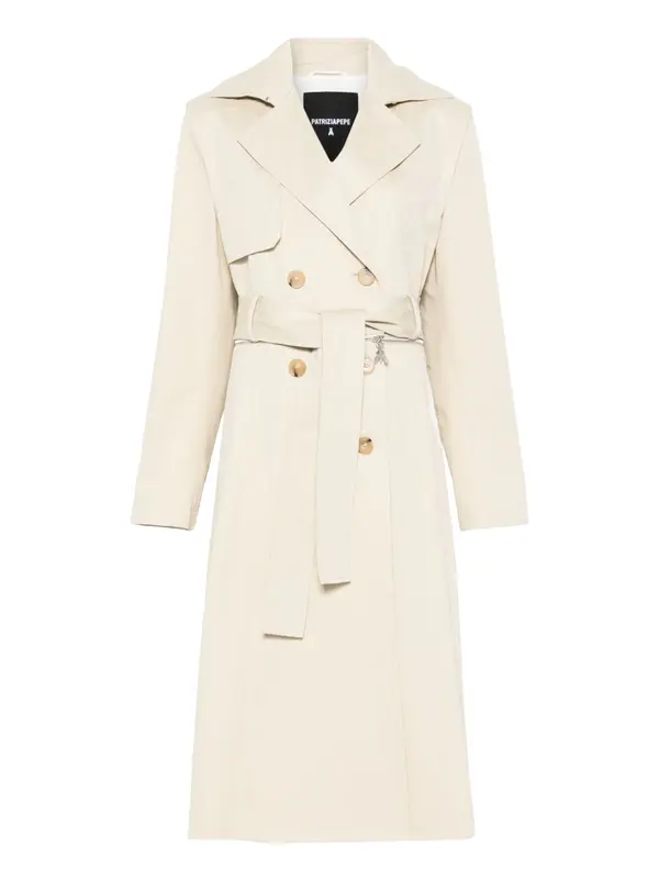 Patrizia Pepe Zip-up Trench Coat - Neutrals