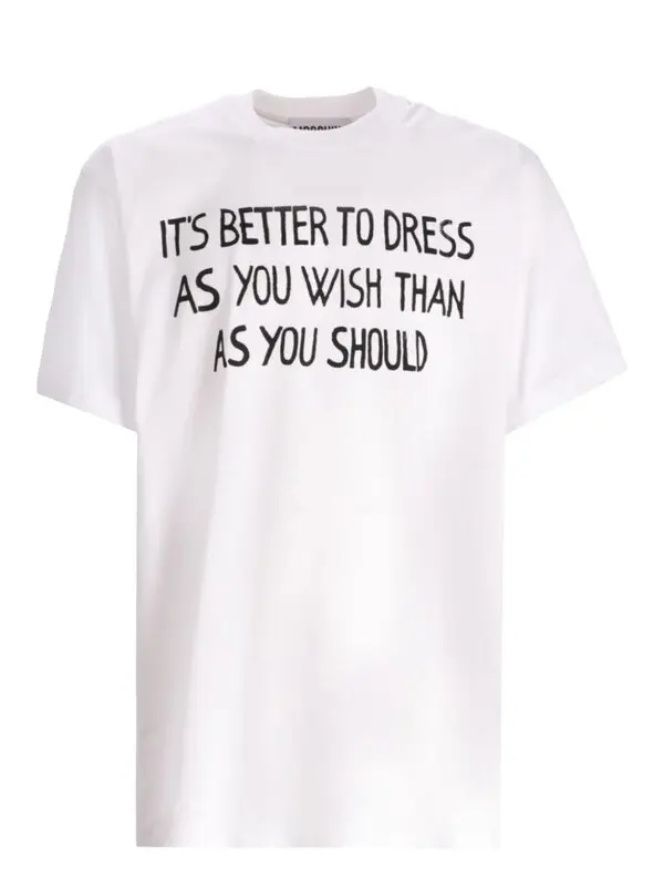 Moschino Slogan-print T-shirt - White