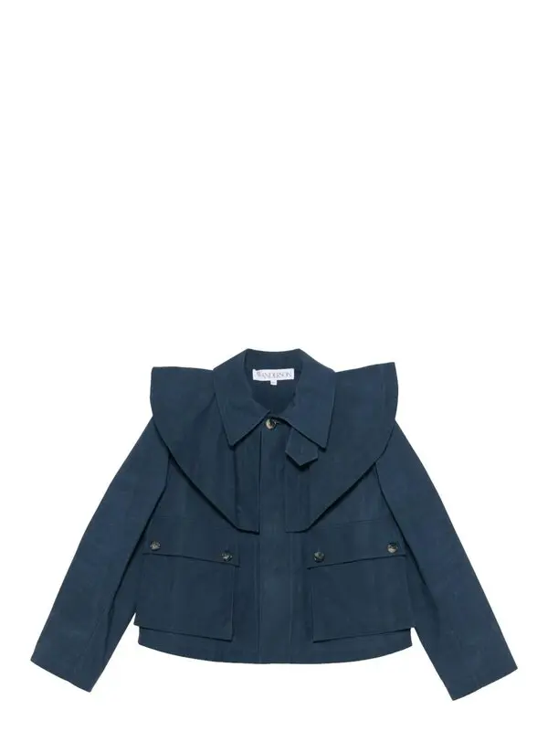 JW Anderson Cropped Trench Jacket - Blue