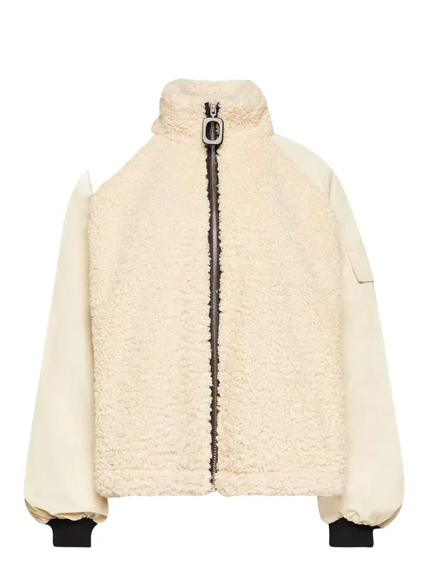 JW Anderson Panelled Fleece Track Jacket - Neutrals