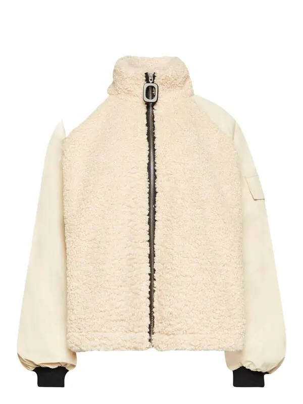 JW Anderson Panelled Fleece Track Jacket - Neutrals
