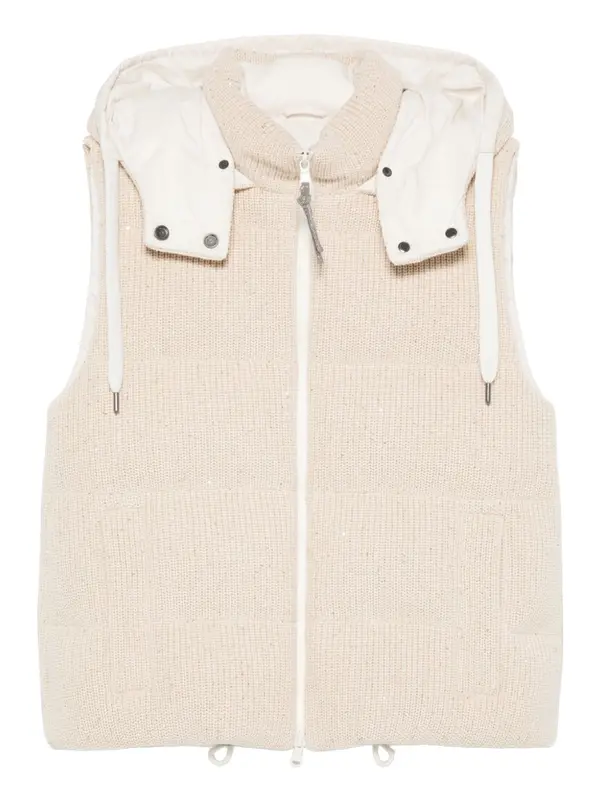 Brunello Cucinelli Knitted Gilet - Neutrals