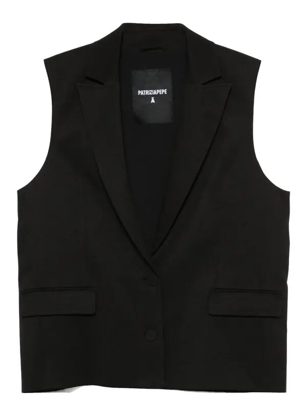 Patrizia Pepe Twill Vest - Black