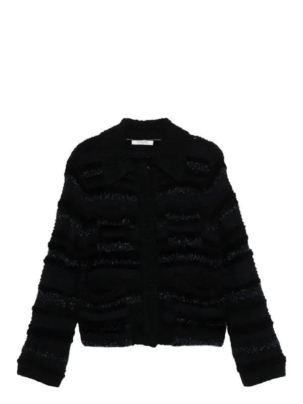 Dorothee Schumacher Metallic-threading Cardigan - Black