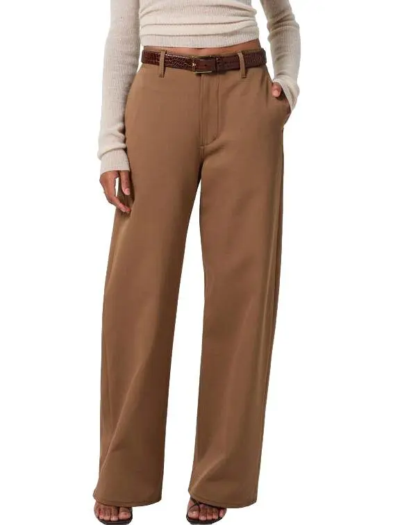 Citizens Of Humanity Ayla High-waisted Wide-leg Trousers - Nut