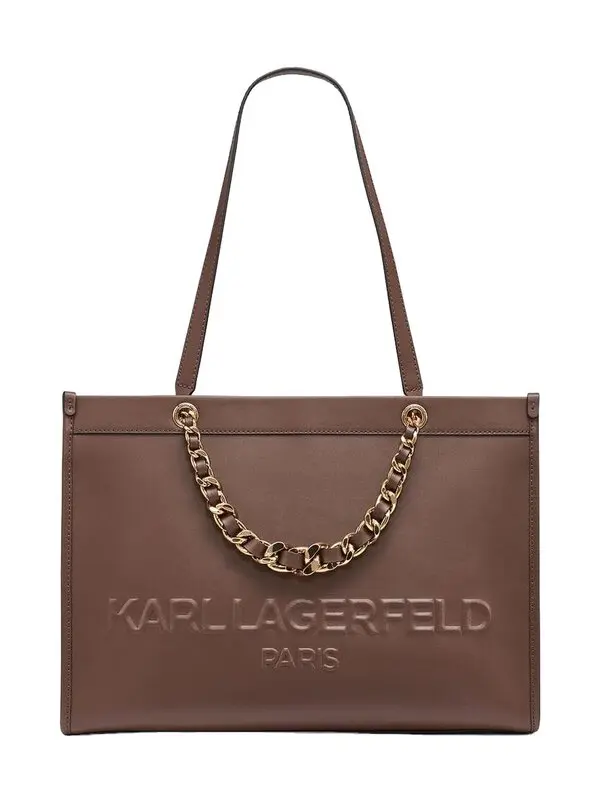 Karl Lagerfeld Paris Savoie Tote - Dark Chocolate