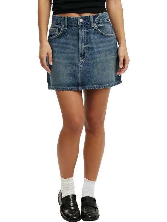 COTTON ON Original Denim Mini Skirt - Blue Dusk
