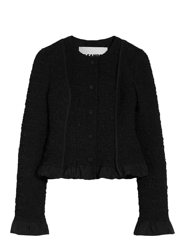 JIL SANDER Textured Jacket - Black