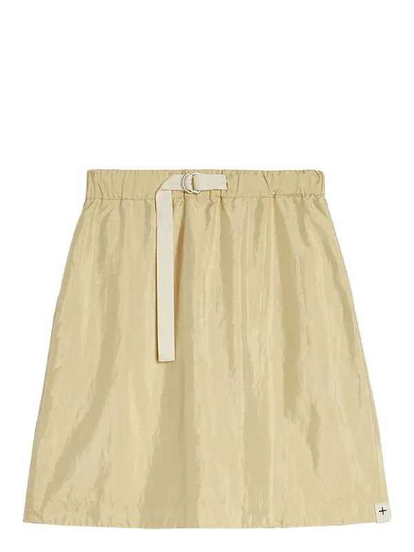 JIL SANDER Buckled High-waisted Miniskirt - Yellow