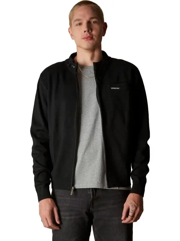 MEMBERS ONLY Iconic Racer Sweater - Black