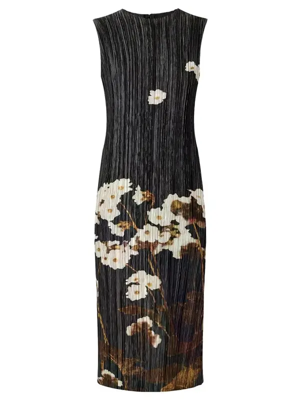 Erdem Pleated Midi Dress - Black