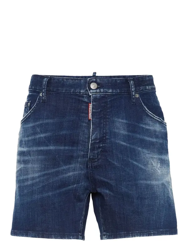 Dsquared2 Stretch-cotton Denim Shorts - Blue