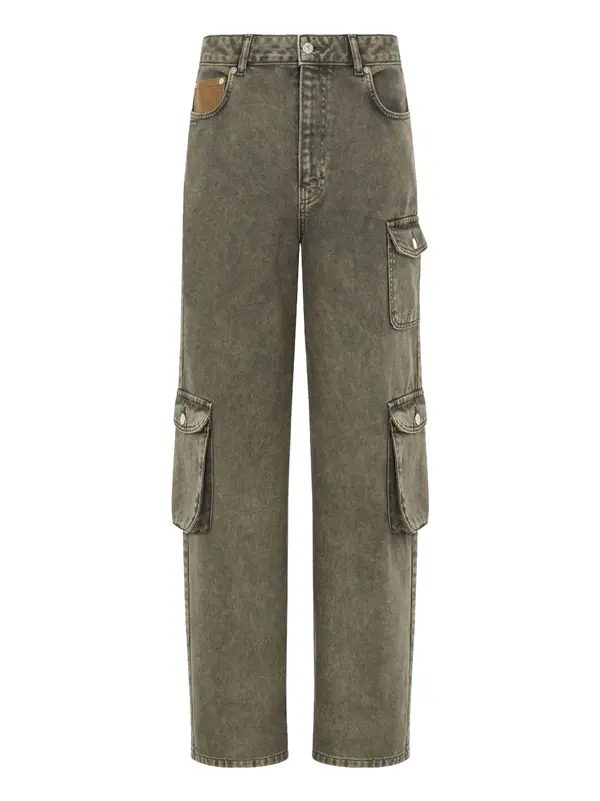 Moschino Straight-leg Cargo Jeans - Grey