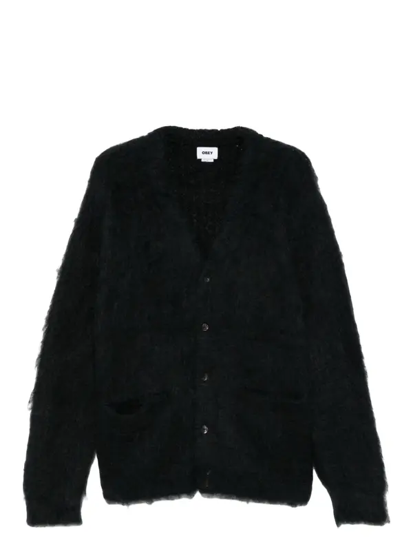 Obey Patron Cardigan - Black