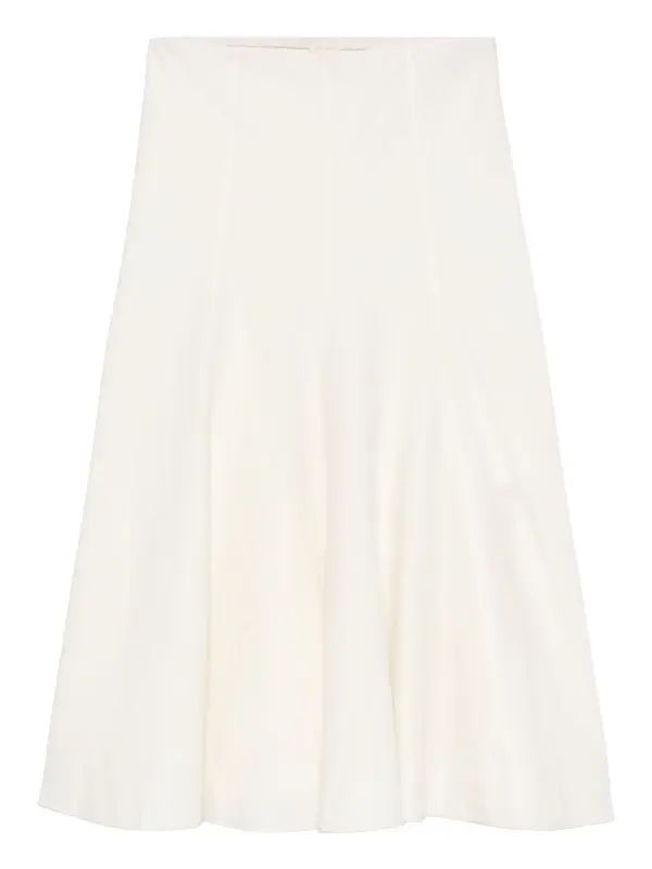 Khaite Lenno Midi Skirt - White