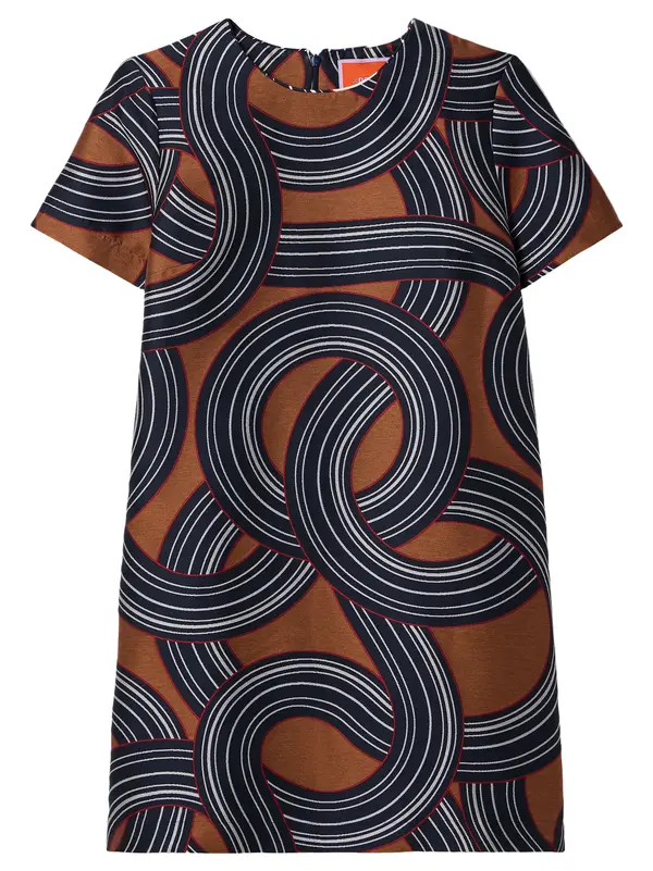 La DoubleJ Icon Jacquard Mini Dress - Blue