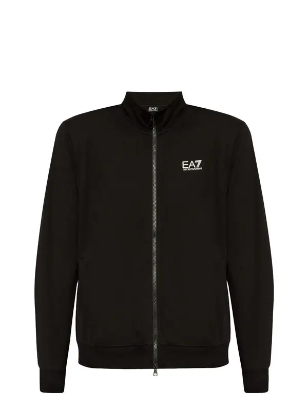 Emporio Armani Zip-up Sweatshirt - Black